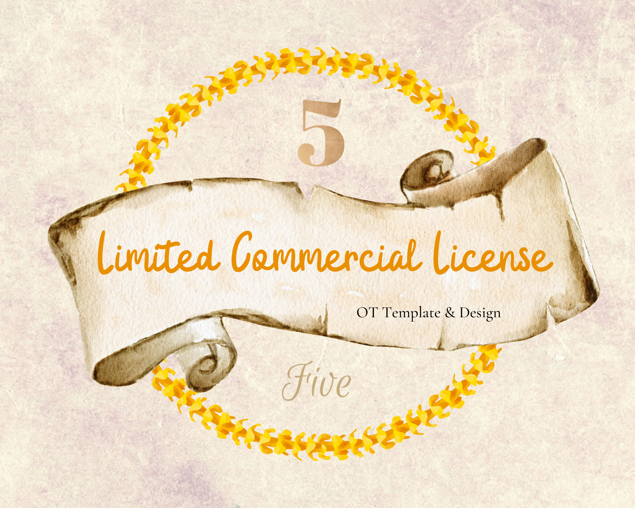 Limited Commercial Use License for Five (5) Digital Products | onYva T ...