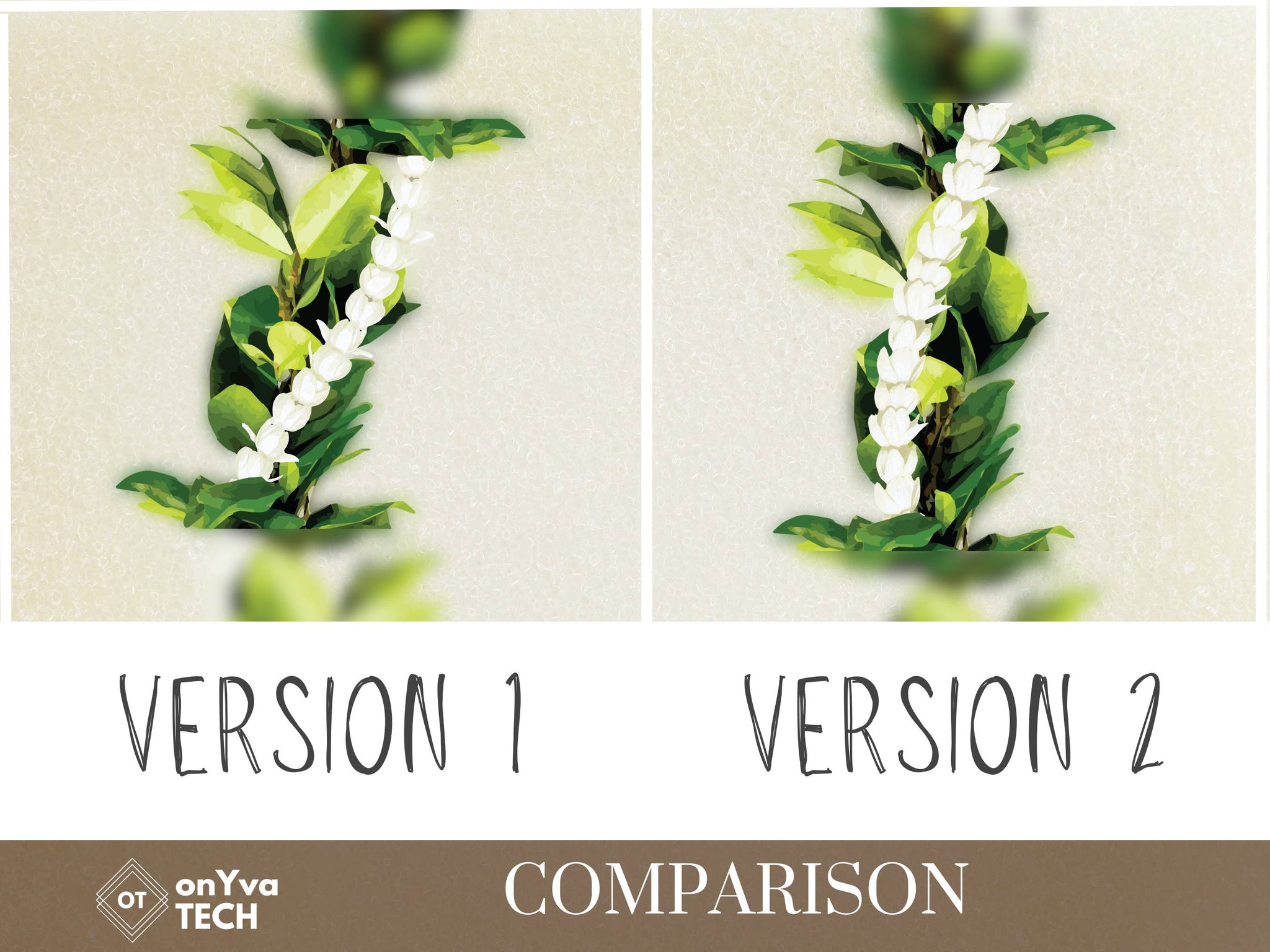 Maile Pikake 3-strand Lei | Hawaiian Frame PNG Bundle | Digital Downlo ...