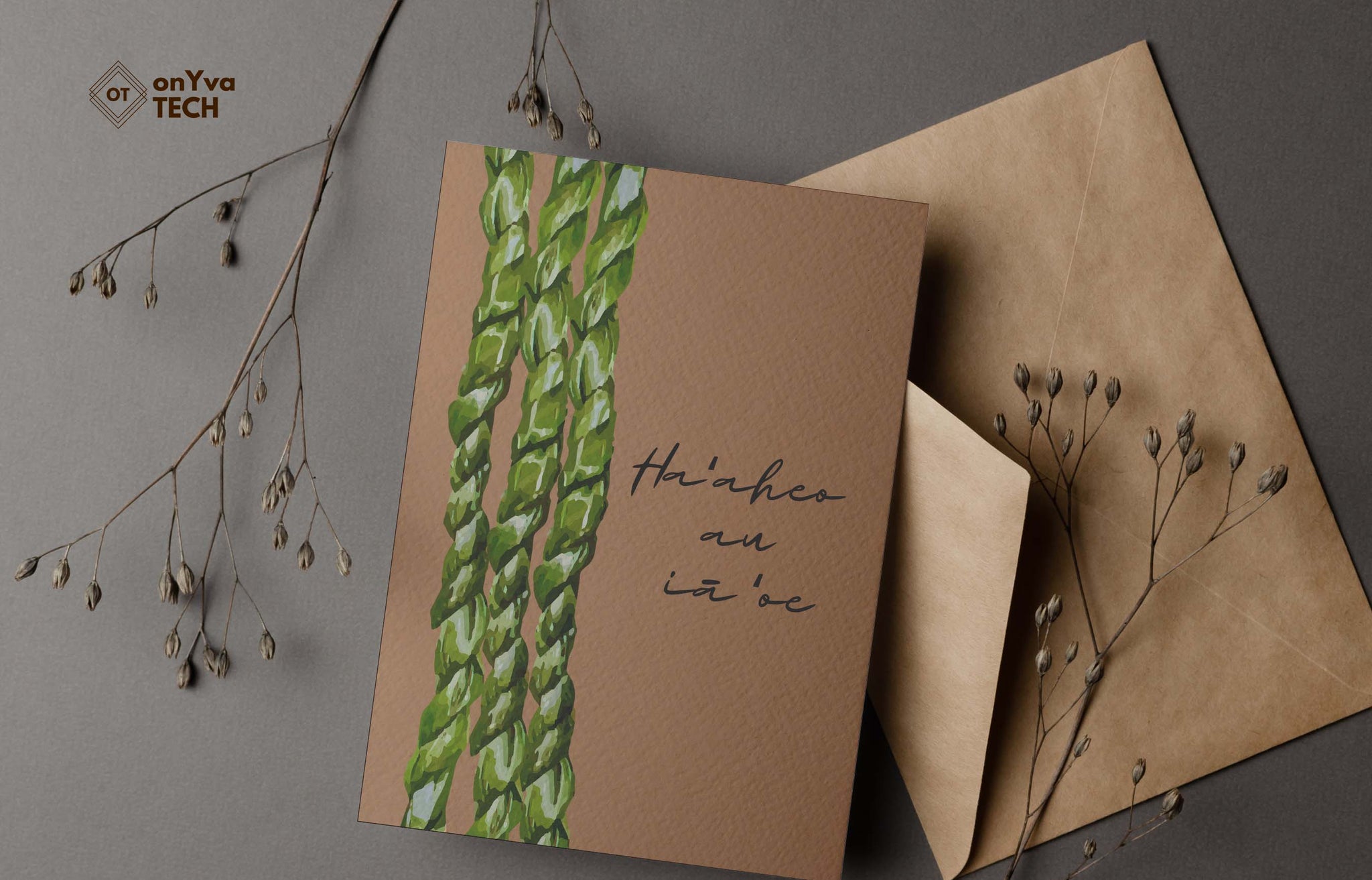Ti Leaf Lei | Hawaiian Frame PNG Bundle | Digital Download – onYva TECH