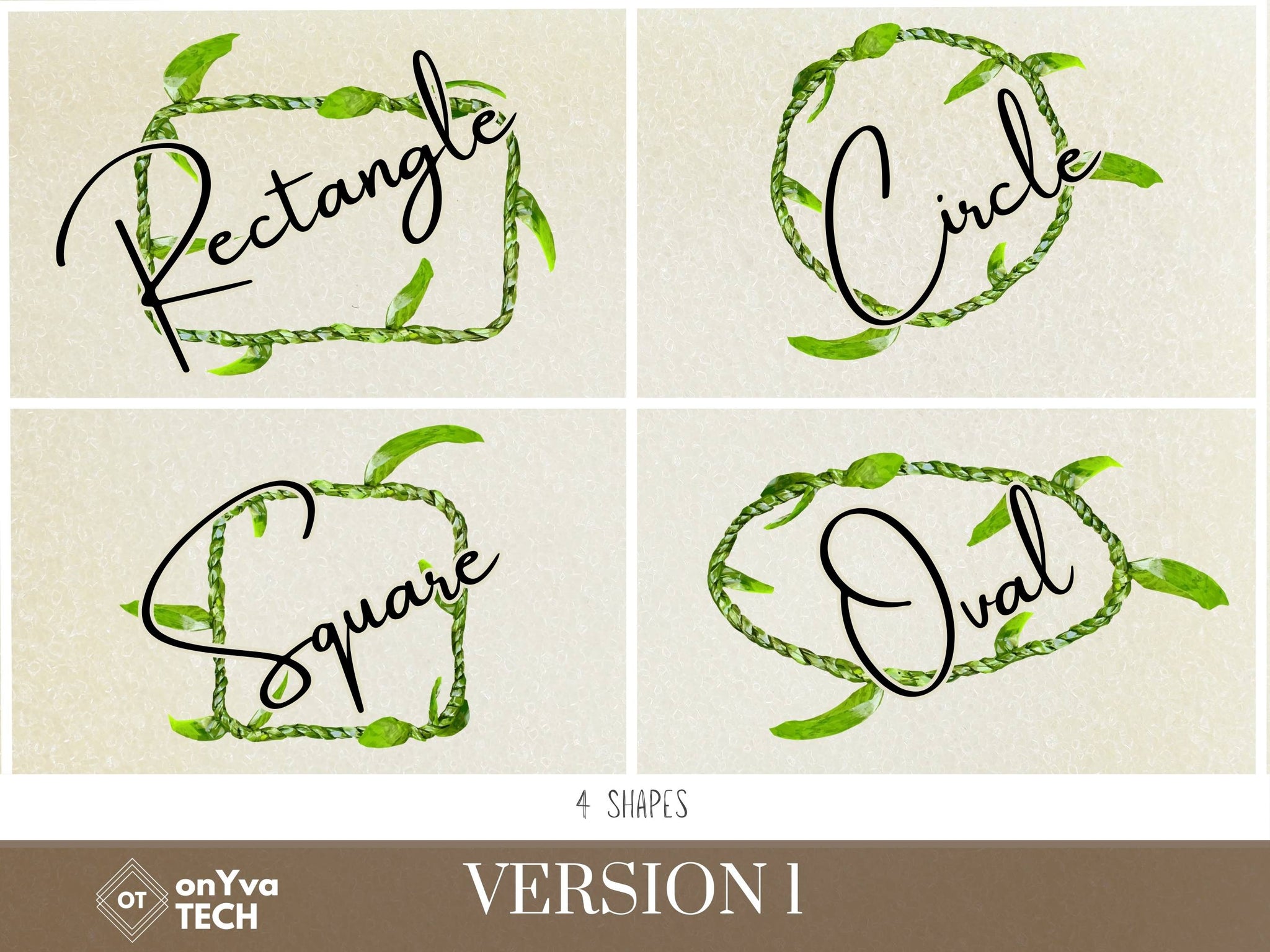 Ti Leaf Lei | Hawaiian Frame PNG Liʻiliʻi Pack | Digital Download ...