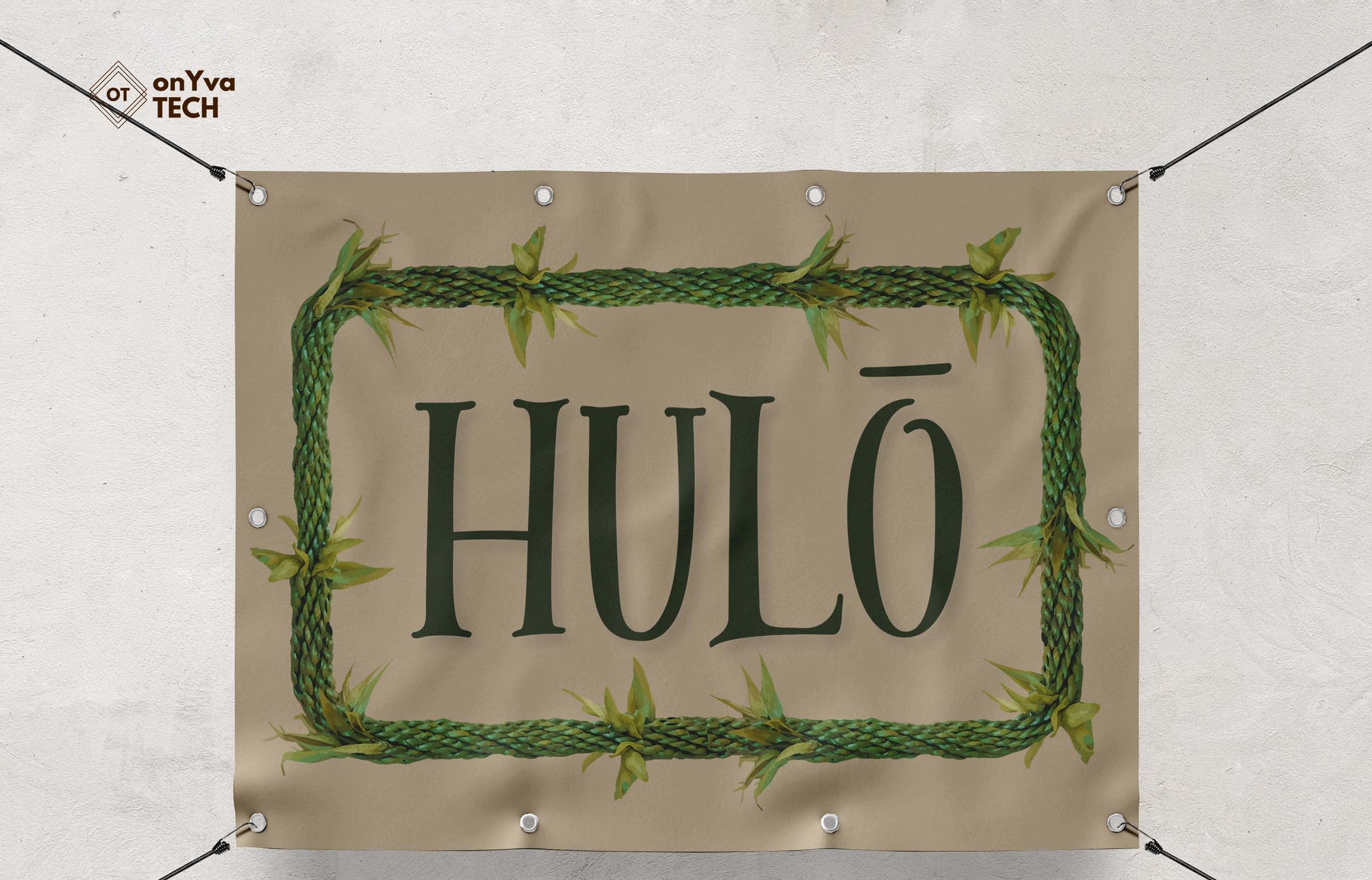 Ti Leaf Rope Lei | Hawaiian Frame PNG Bundle | Digital Download – onYva ...